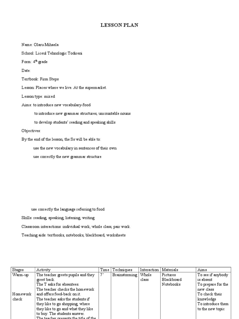 Lesson Plan 2 | PDF | Pedagogy | Semiotics