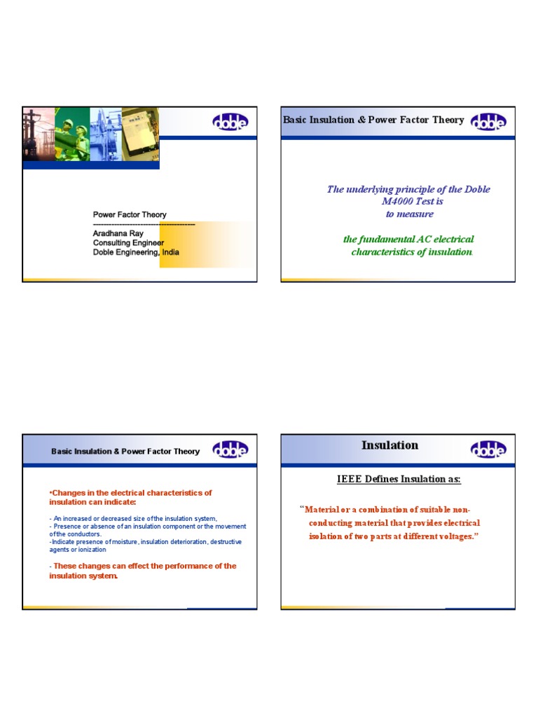 Basic Insulation & Power Factor Theory Explained | PDF | Dielectric ...