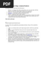 Break Lines in Engineering Drawings | PDF