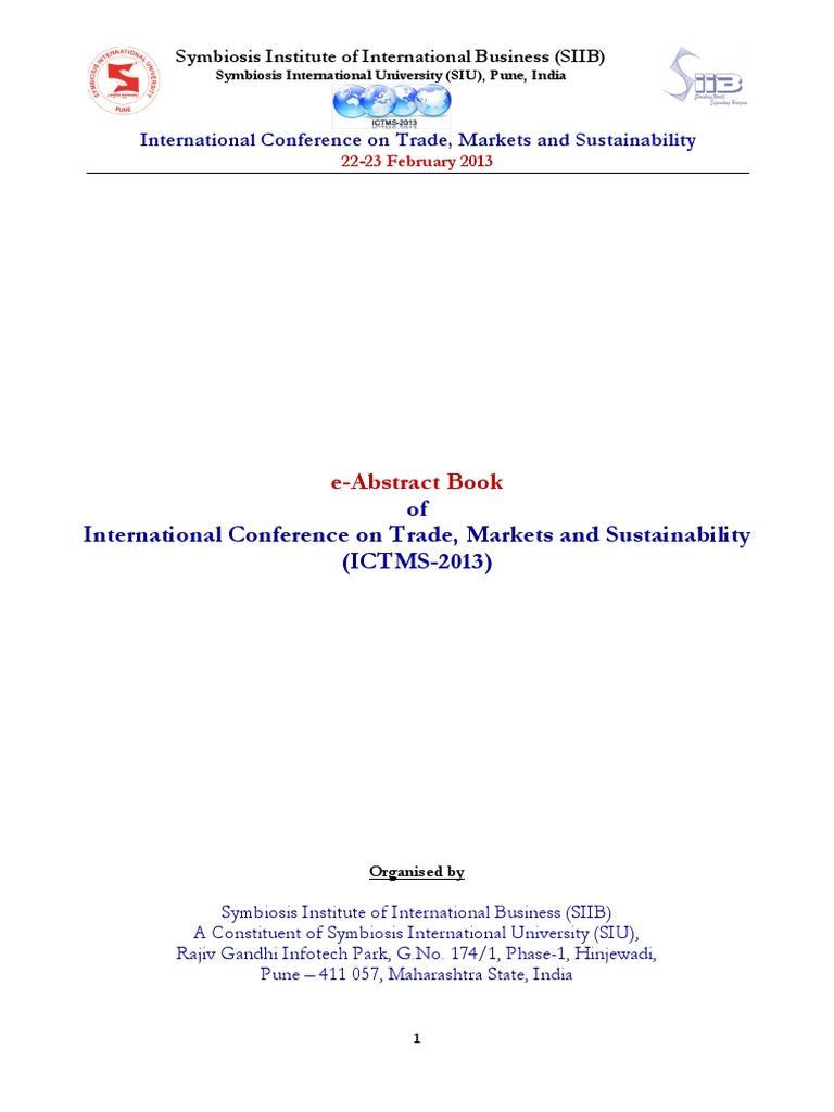 ICTMS 2013 eAbstractBook | PDF | Consumer Behaviour | Brand