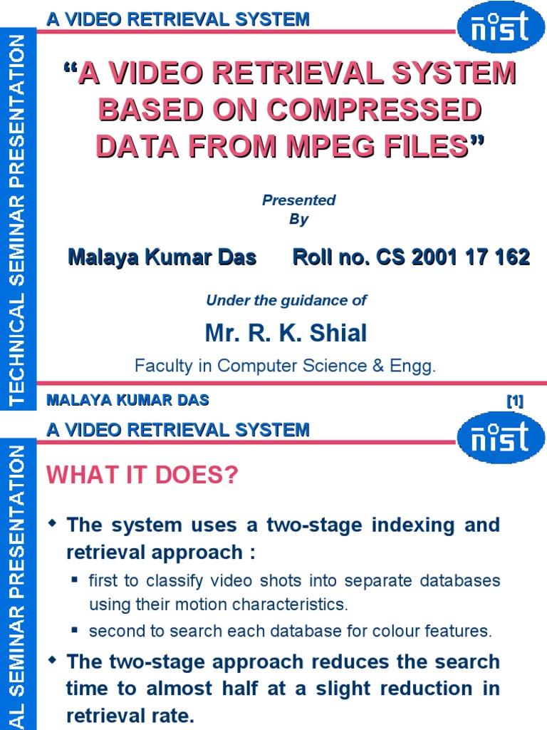 A Video Retrieval System | PDF | Information Retrieval | Video