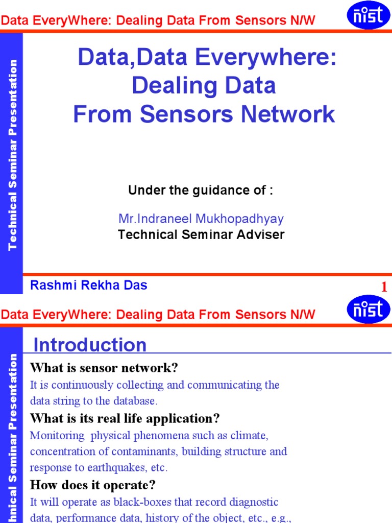 Data, Data Everywhere Dealing Data | PDF | Wireless Sensor Network | Data