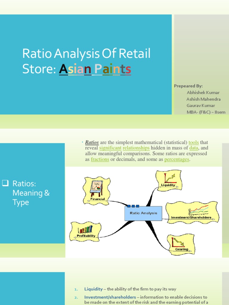 Ratio Analysis of Asian Paints | Revenue | Profit (Accounting)