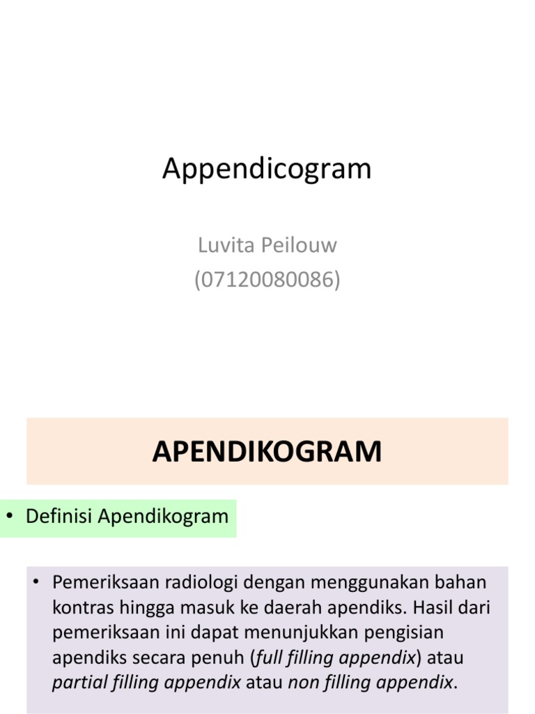 Appendicogram | PDF | Kajian Bahasa Asing | Sains & Matematika