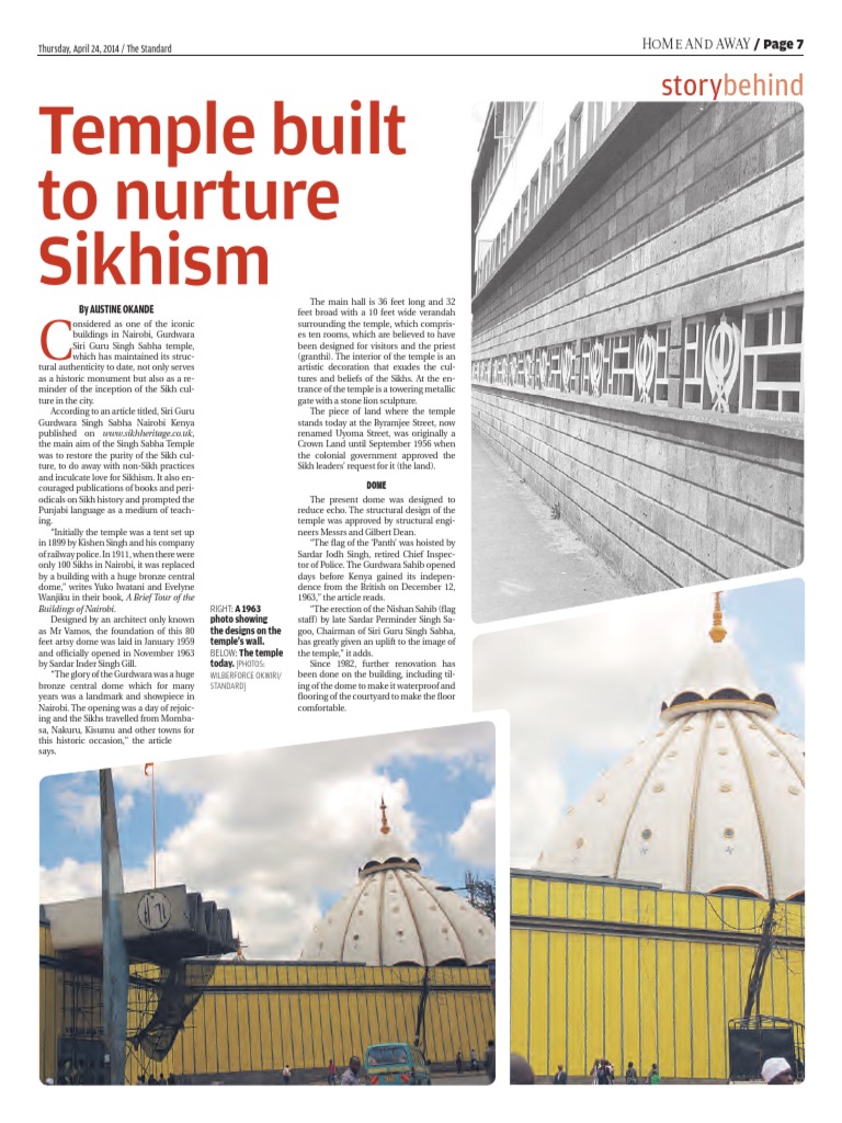 Nurturing Sikh Culture in Nairobi | PDF | Sikh | Punjab