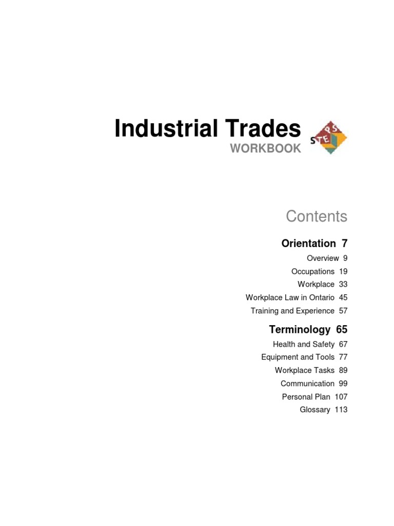 Industrial Workbook For The Industry English Learners | PDF ...