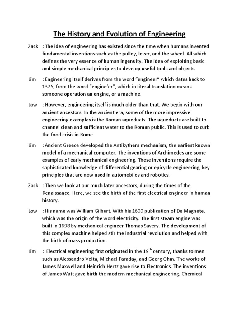 History and Evolution of Engineering | PDF | Machines | Engineering