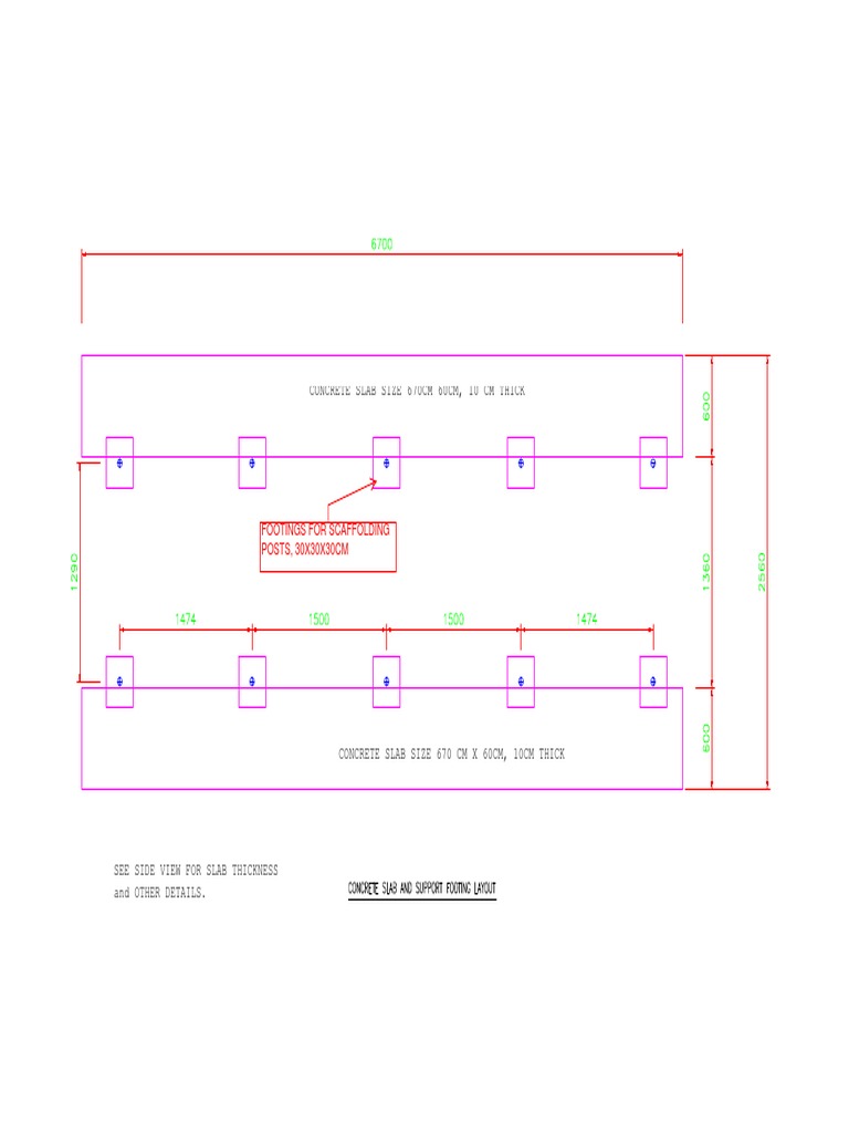 Dimensions Slab Layout | PDF