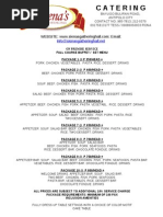 Magpantay Catering Menu and Pricing | PDF | Salad | Pasta
