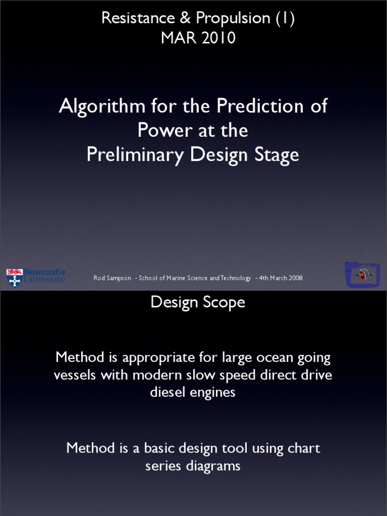 Power Prediction for Ship Design | PDF | Propeller | Marine Propulsion