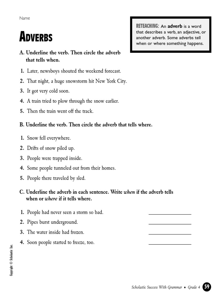 Adverbs | PDF | Adverb | Weather