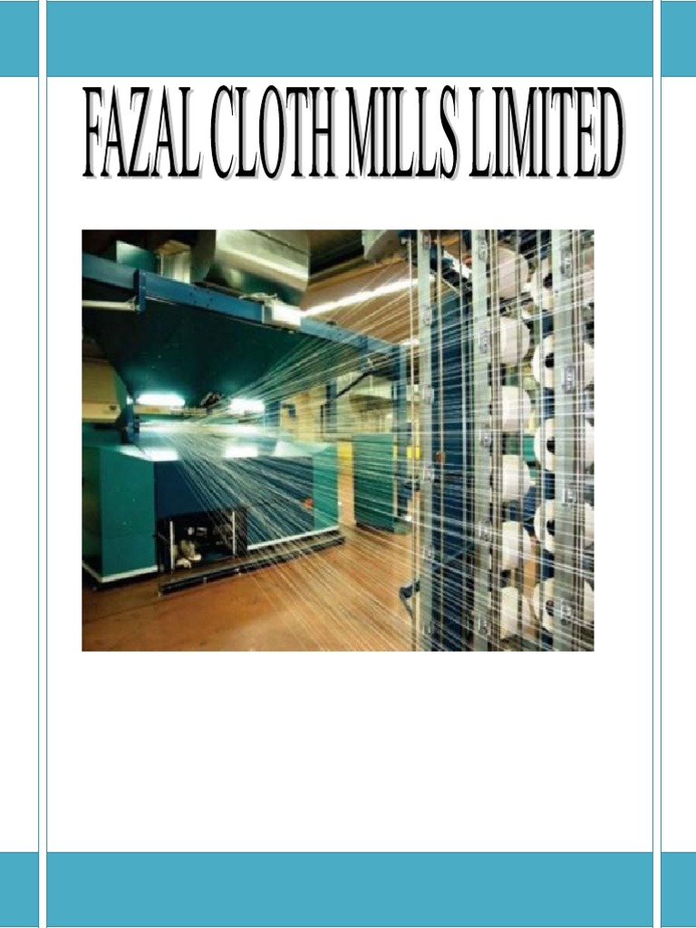 Fazal Cloth Mills LTD | PDF | Yarn | Exports