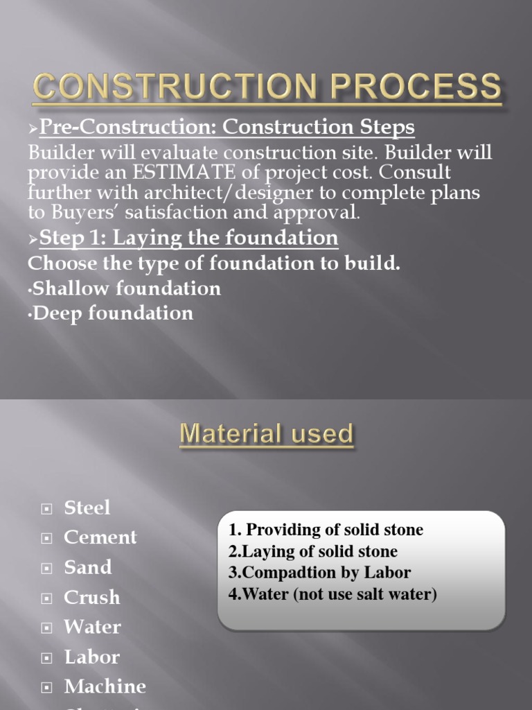 Construction Process | PDF | Building Insulation | Wall