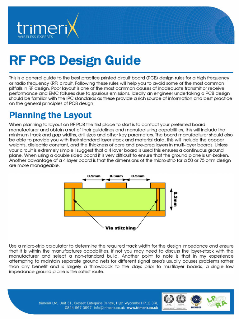RF PCB Design Guide | PDF | Printed Circuit Board | Telecommunications ...