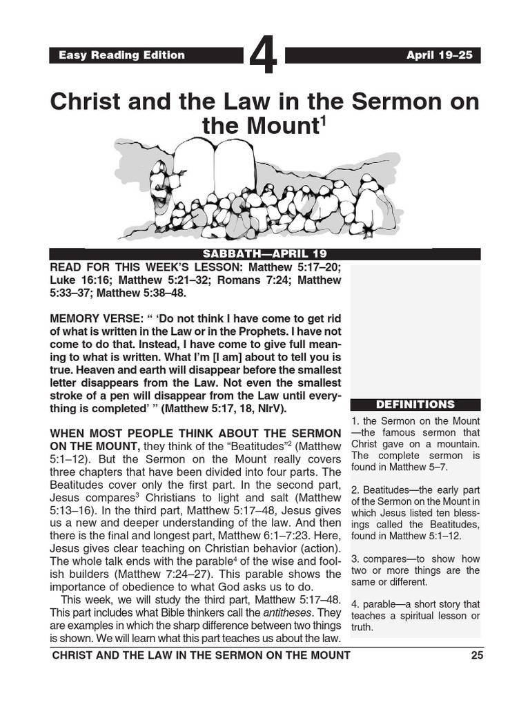 Understanding Matthew 5:17-20 | PDF | Gospel Of Matthew | Sermon On The ...