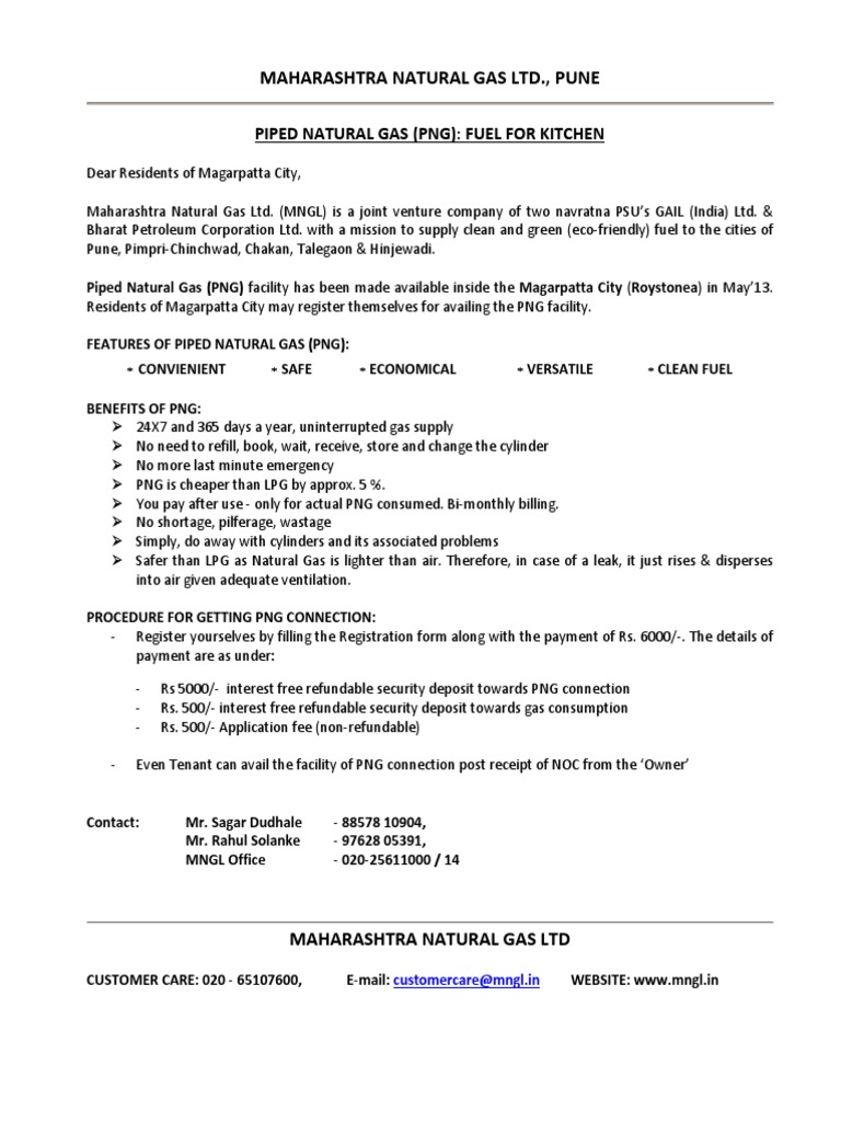 MNGL - Pipeline Gas Details | PDF