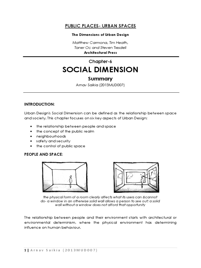 Social Dimension in Urban Design | PDF | Social Exclusion | Crime ...