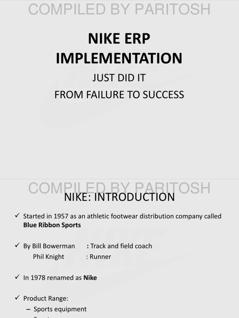 Nike Erp Implementation | PDF | Nike | Enterprise Resource Planning