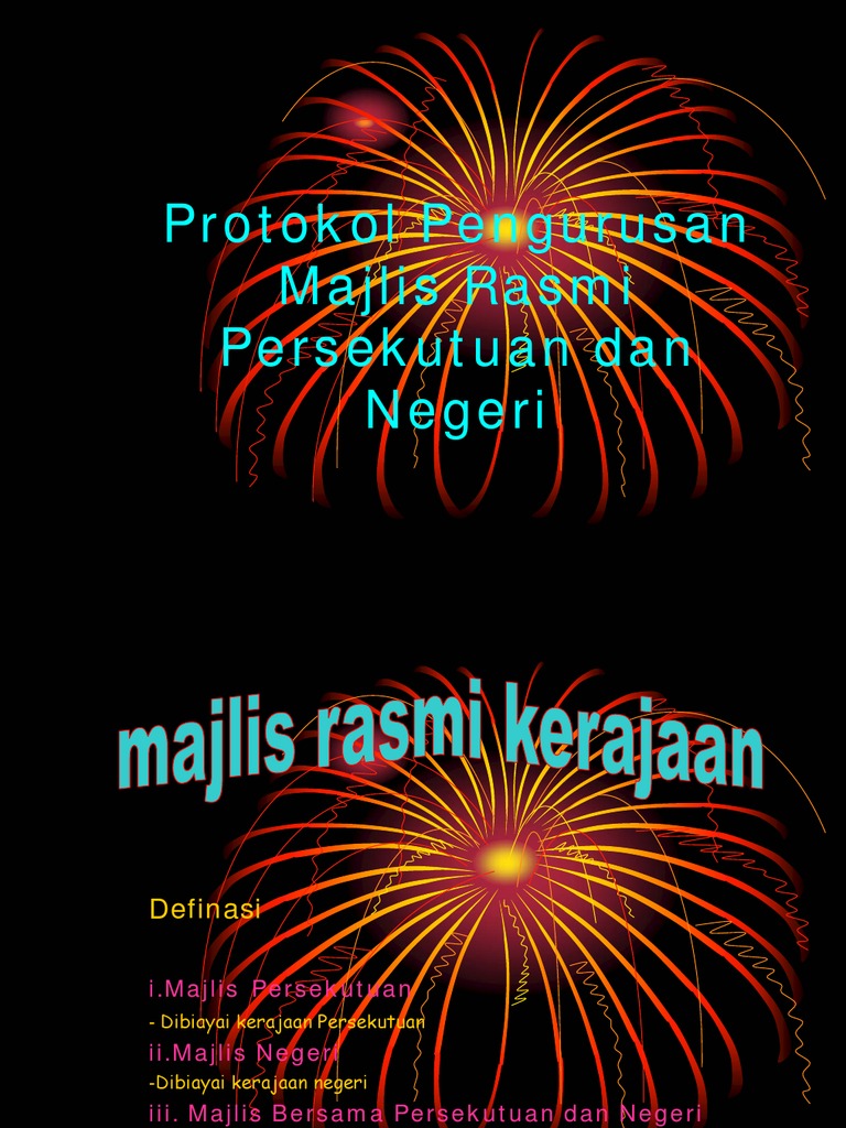 Protokol Pengurusan Majlis Kerajaan | PDF