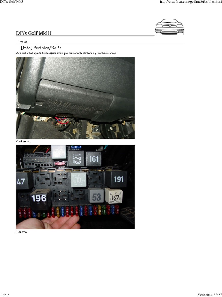 Reles Golf Mk3 | PDF