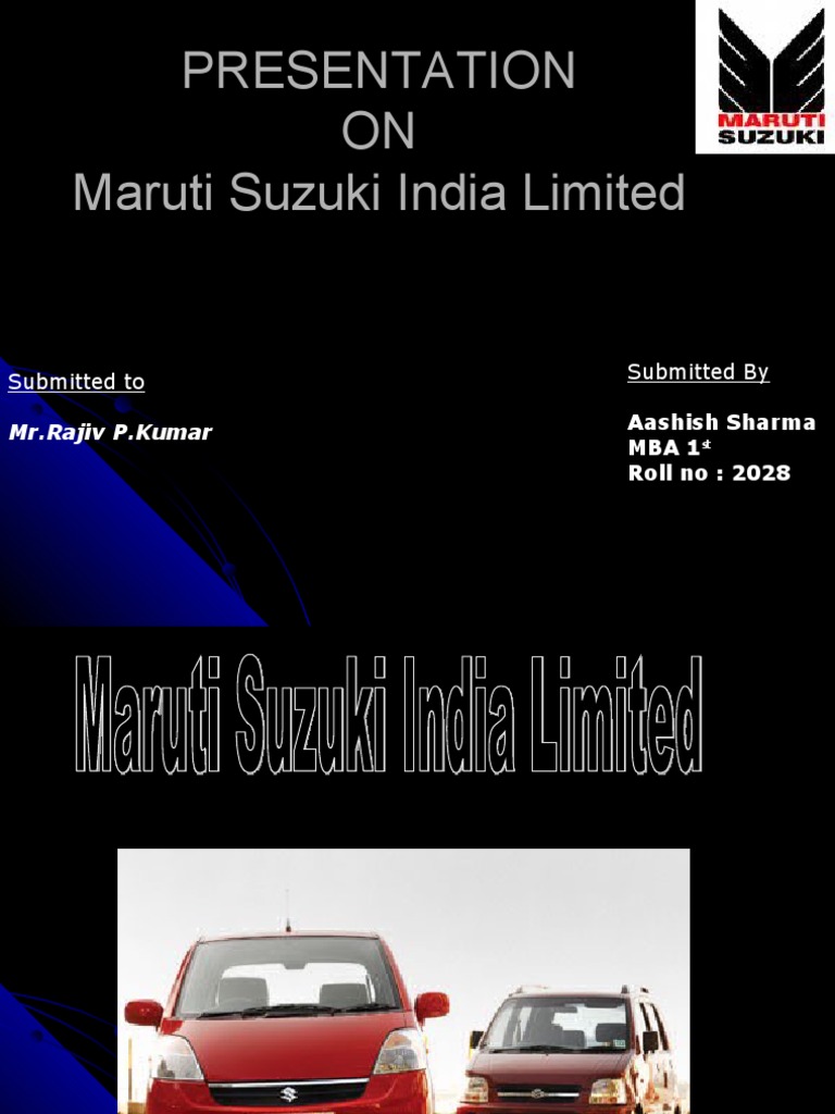 Maruti Suzuki India: Company Overview | PDF | Motor Vehicle ...