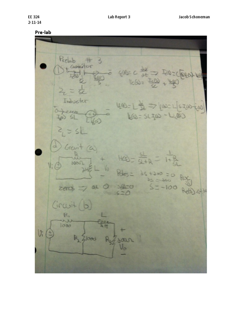 Labreport 3 | PDF | Control Theory | Systems Theory