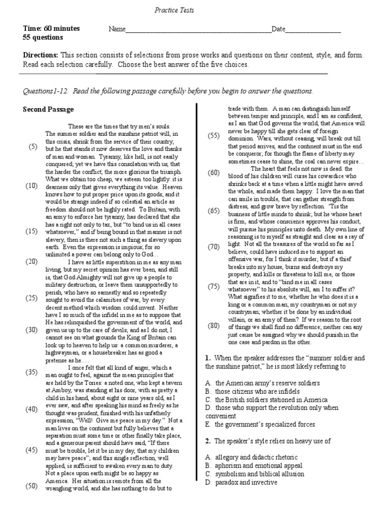 AP ENG Passage | PDF