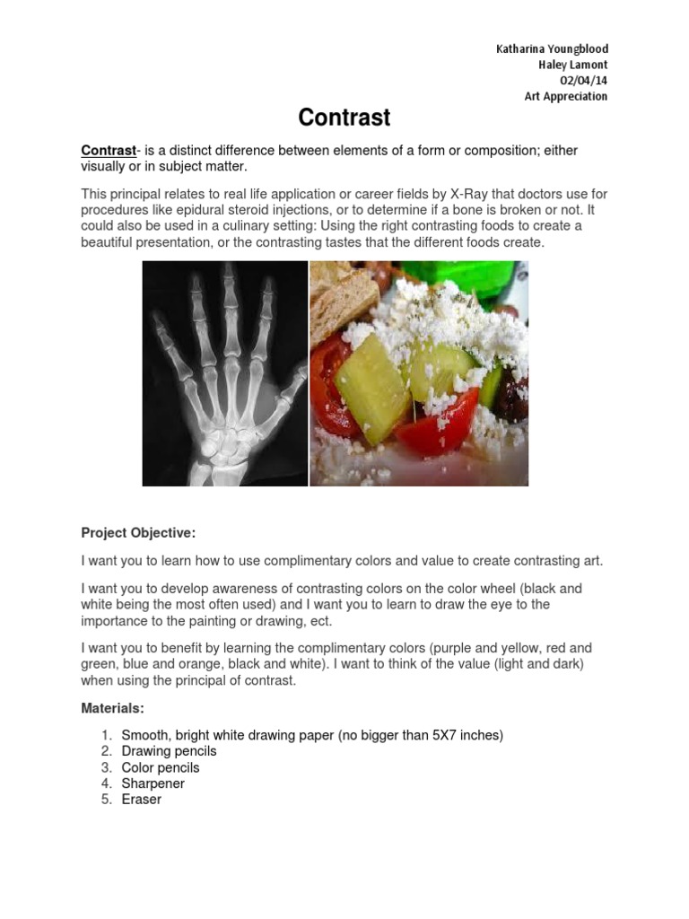 Contrast | PDF