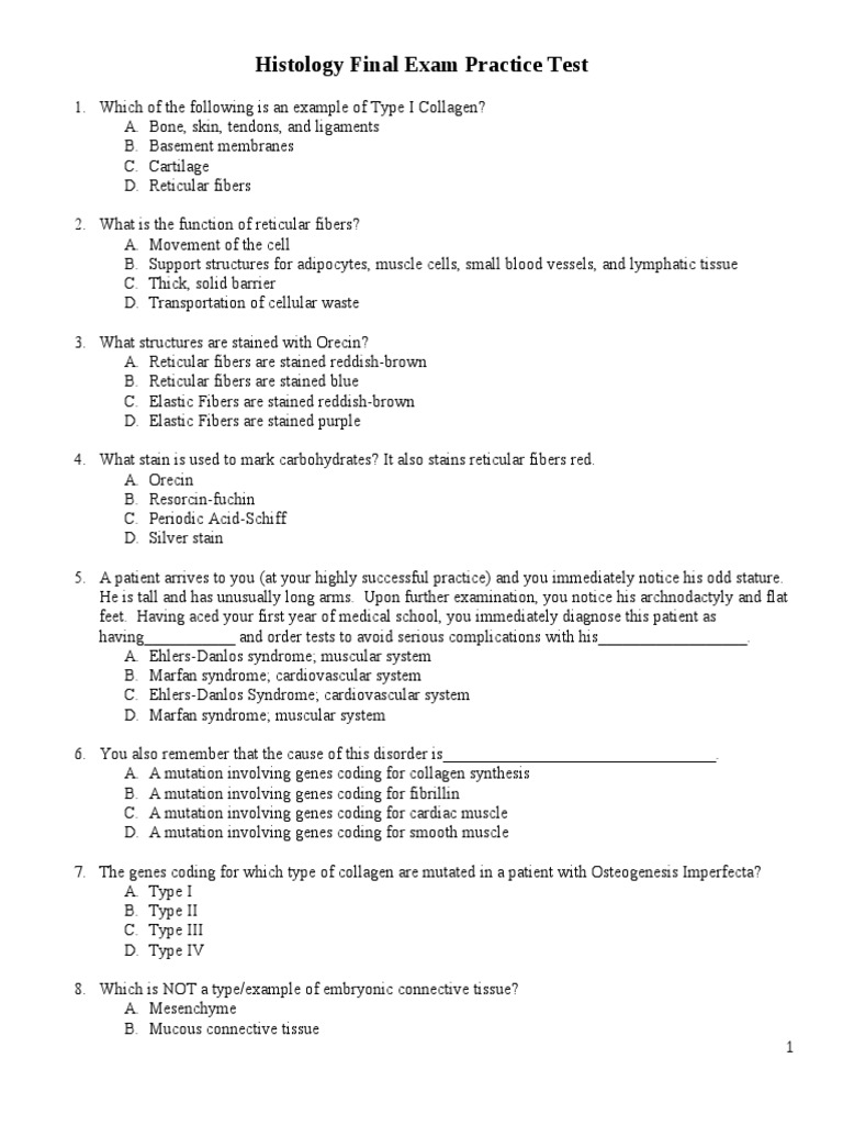 Histology Final Exam Practice Test | Lymphocyte | Osteoblast