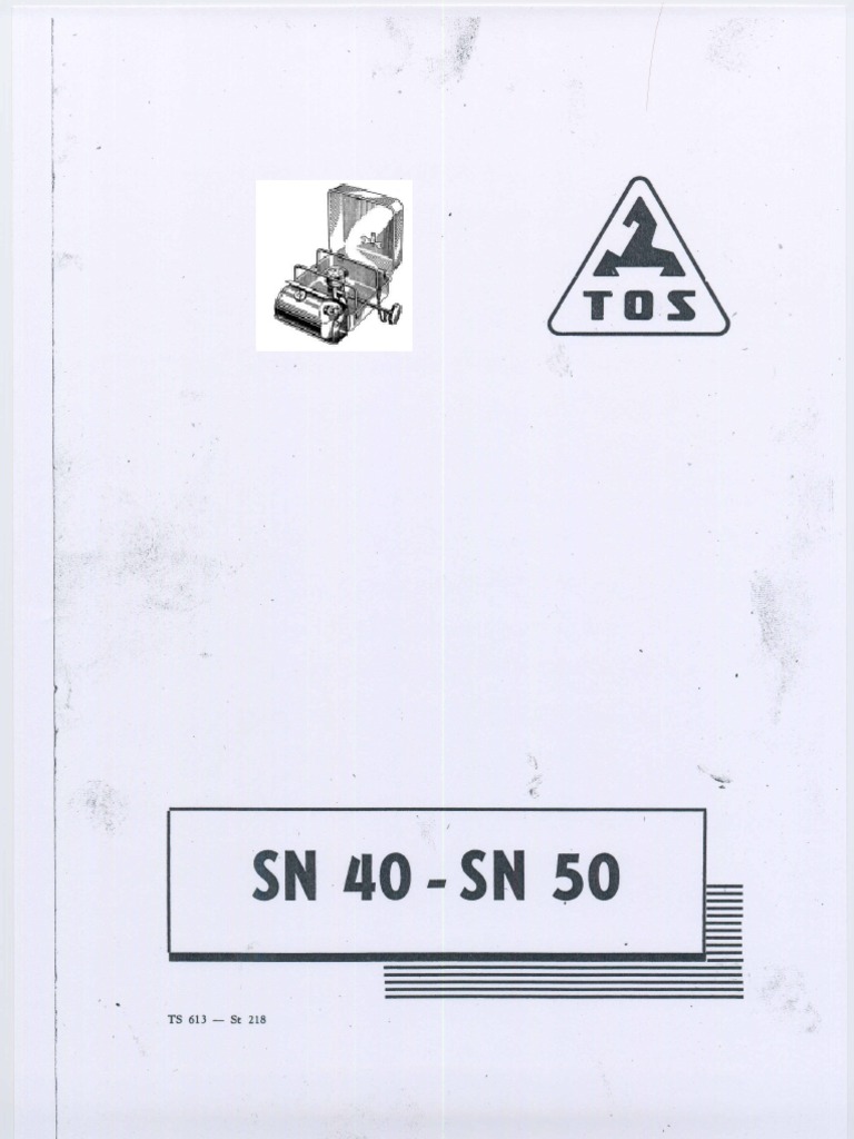 Tos SN40 SN50 | PDF