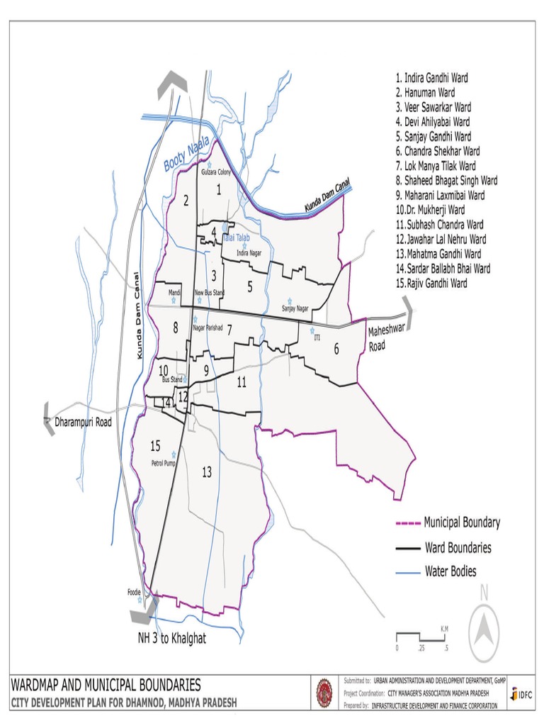 Maps Dhamnod Dhar | PDF | Pond | Bus