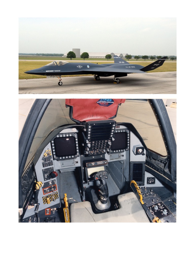 YF-23 Cockpit and Side-View of Inboard Layout | PDF