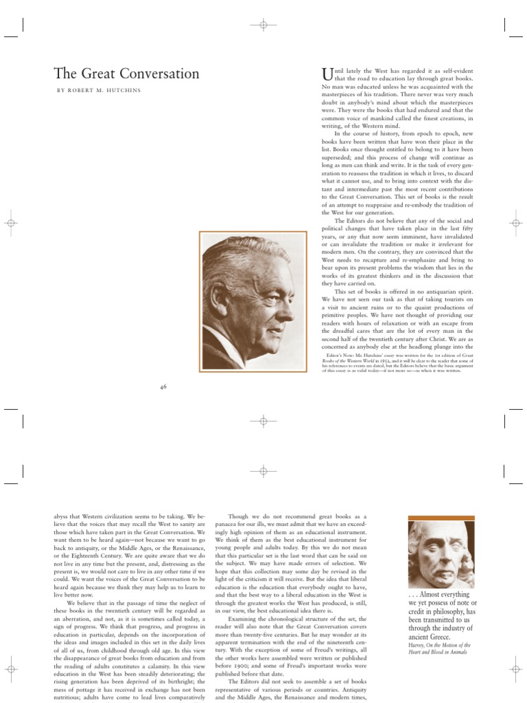The Great Conversation: Hutchins' Vision | PDF