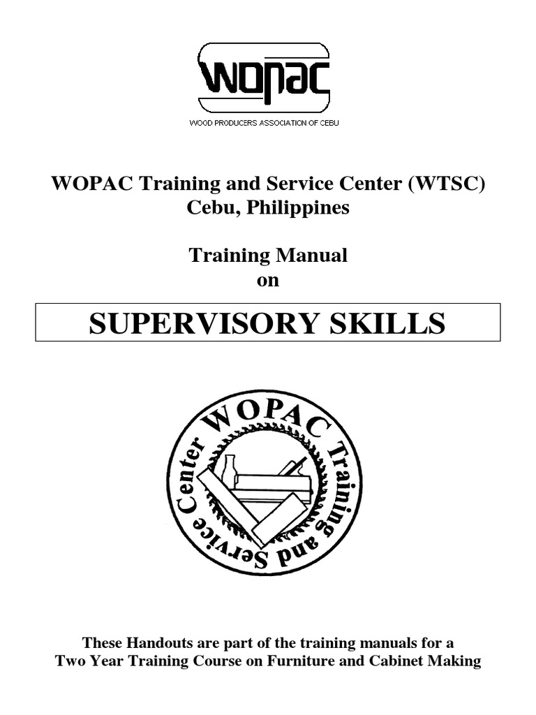 Supervisory Skills Training Manual | Employment | Competence (Human ...