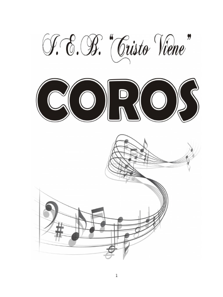 Coros Listos Con Letra Solamente Marzo 14 | PDF | Cristo (título) | Jesús