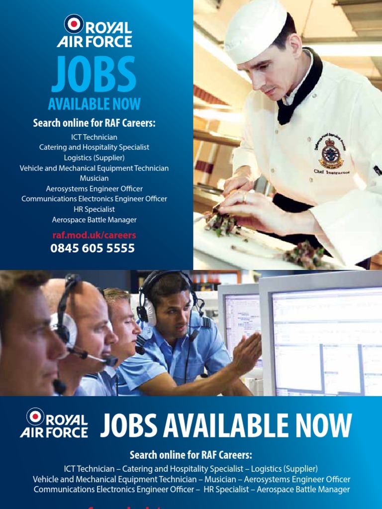 RAF Careers: Jobs Available Now | PDF | Business