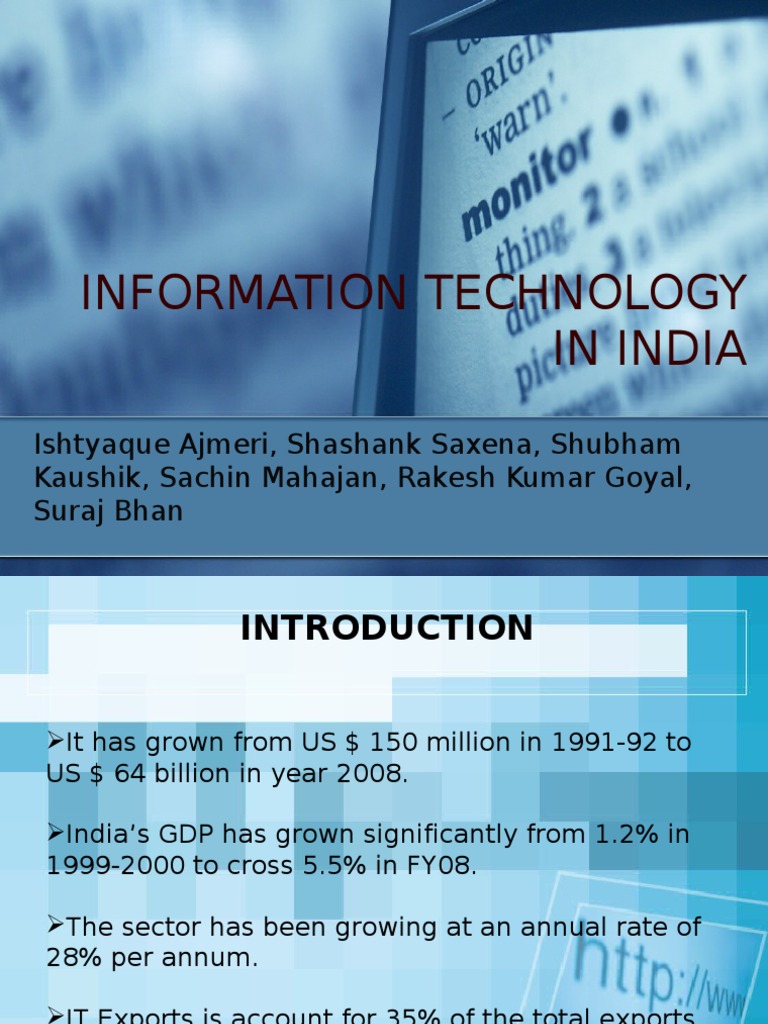 It in India | PDF | Taxes | Information Technology