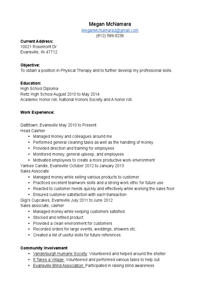Megan Resume | PDF