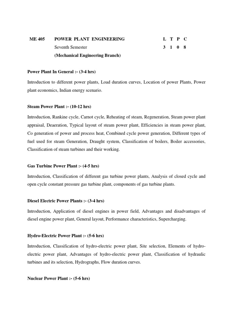 Power Plant Engineering | PDF