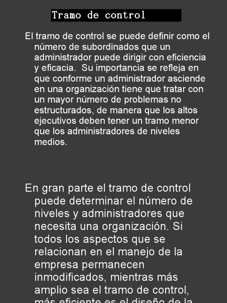 Tramo de Control | PDF