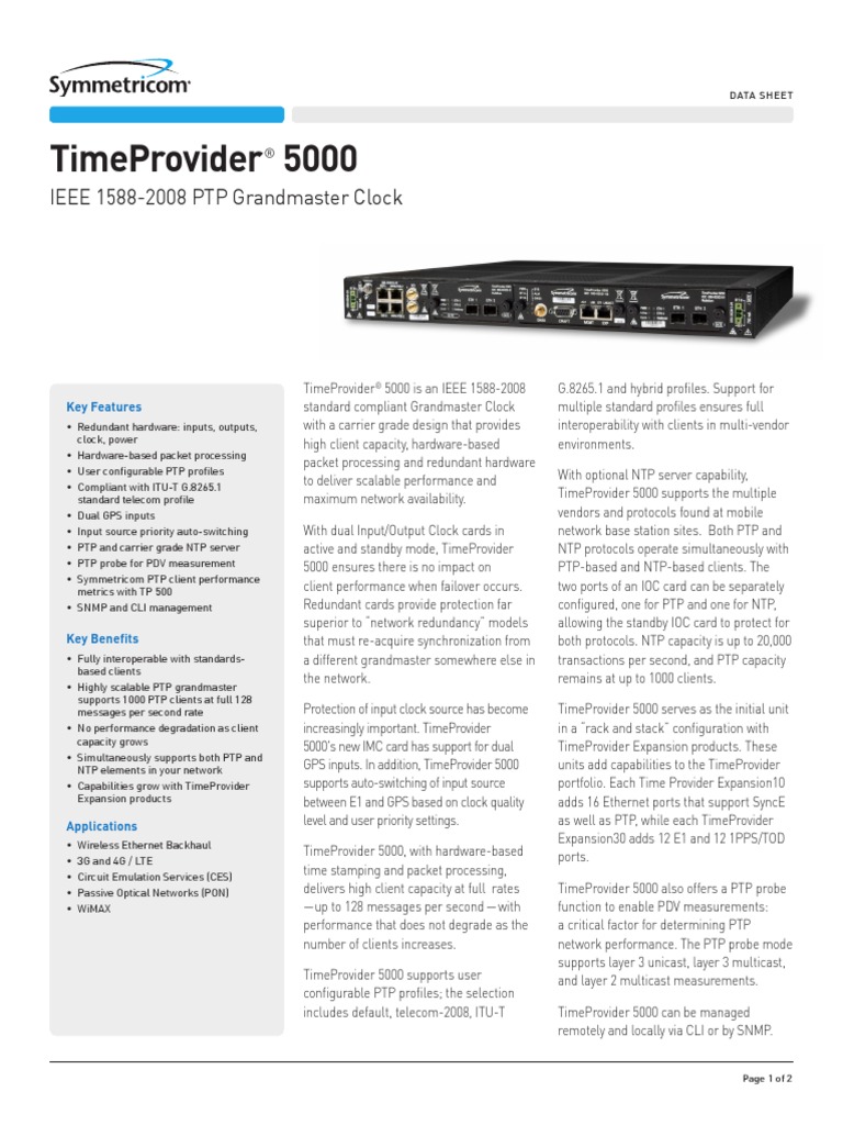 DS TP5000 | PDF | Network Architecture | Media Technology