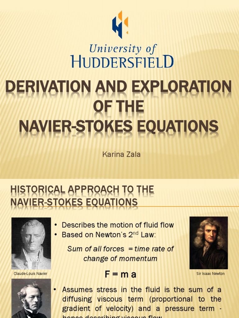 Navier Stokes Equations | PDF | Navier–Stokes Equations | Fluid Dynamics