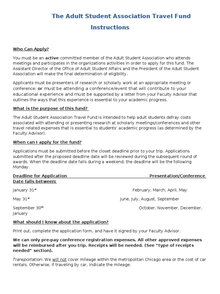 The Adult Student Association | PDF | Invoice | Receipt