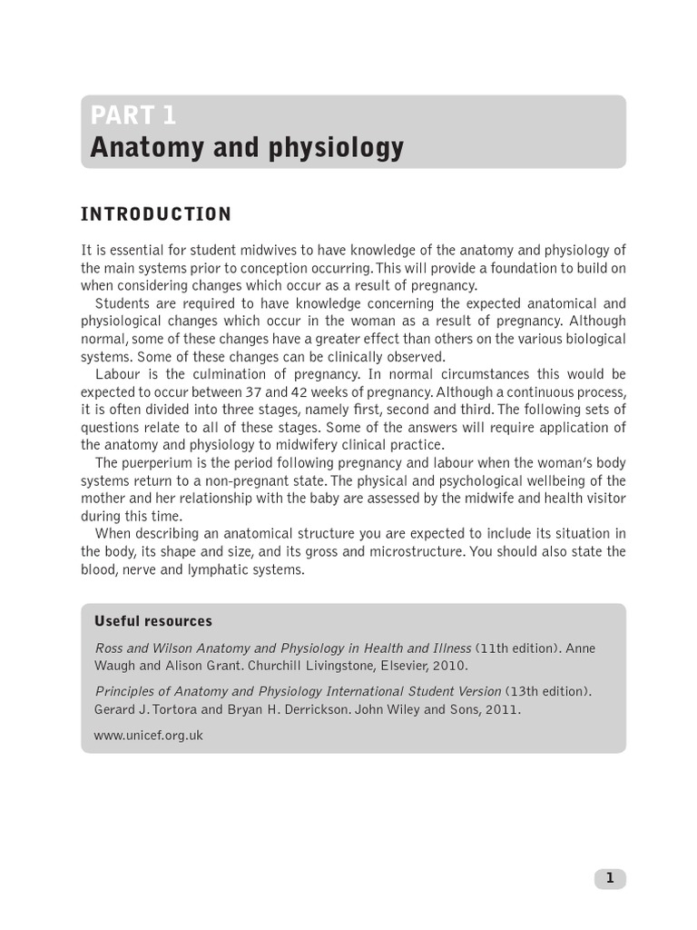Anatomy and Physiology Foundations for Preconception Care | PDF ...