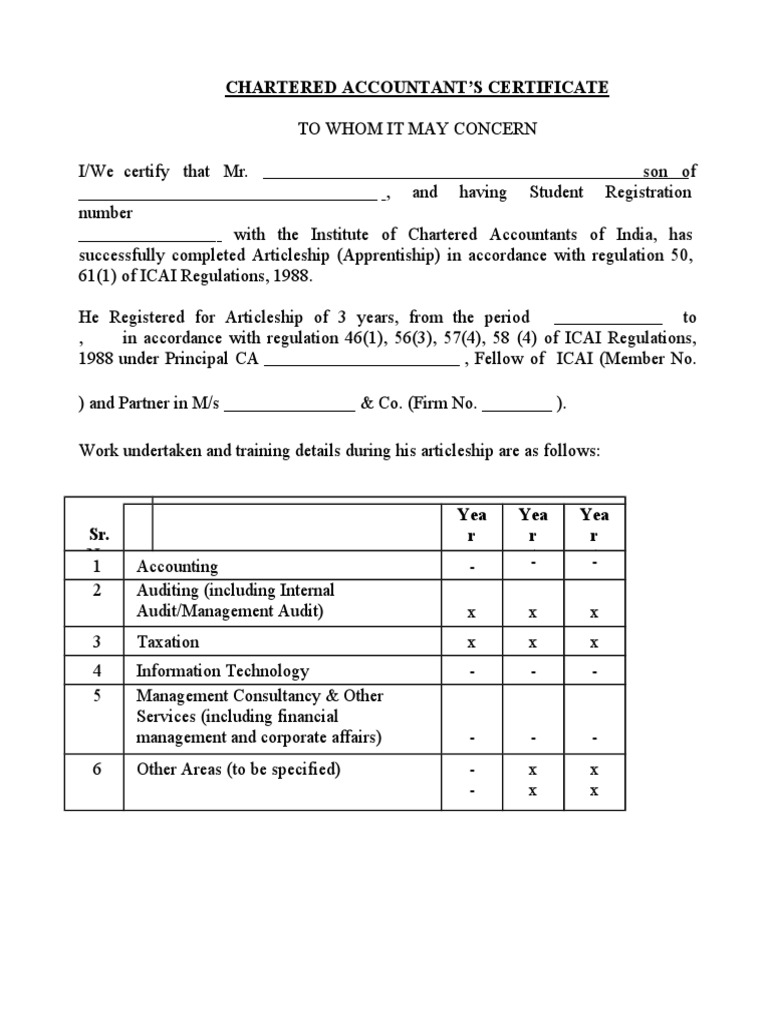 (266906366) 131191 45118 Articleship Completion Certificate | PDF