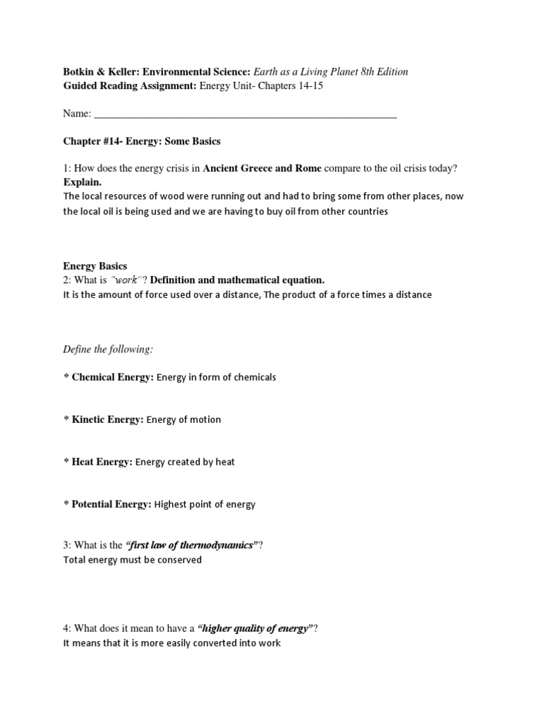 Energy Concepts and Fossil Fuels Overview | PDF | Natural Gas | Coal