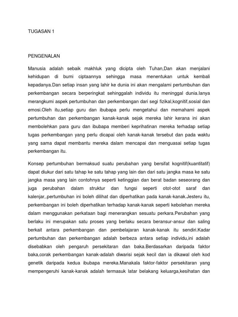 TUGASAN 4 Teori Arnold Gassel Dan Robert Havighurst | PDF