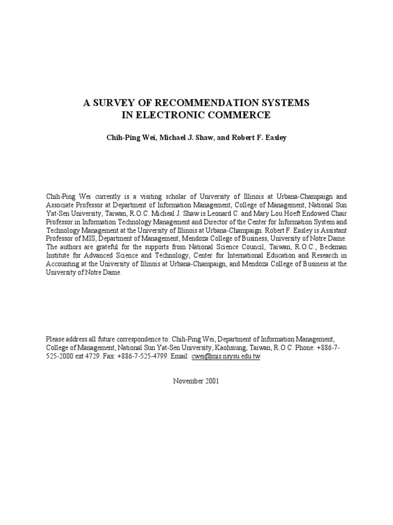 Recommendation Systems | PDF | Applied Mathematics | Computing