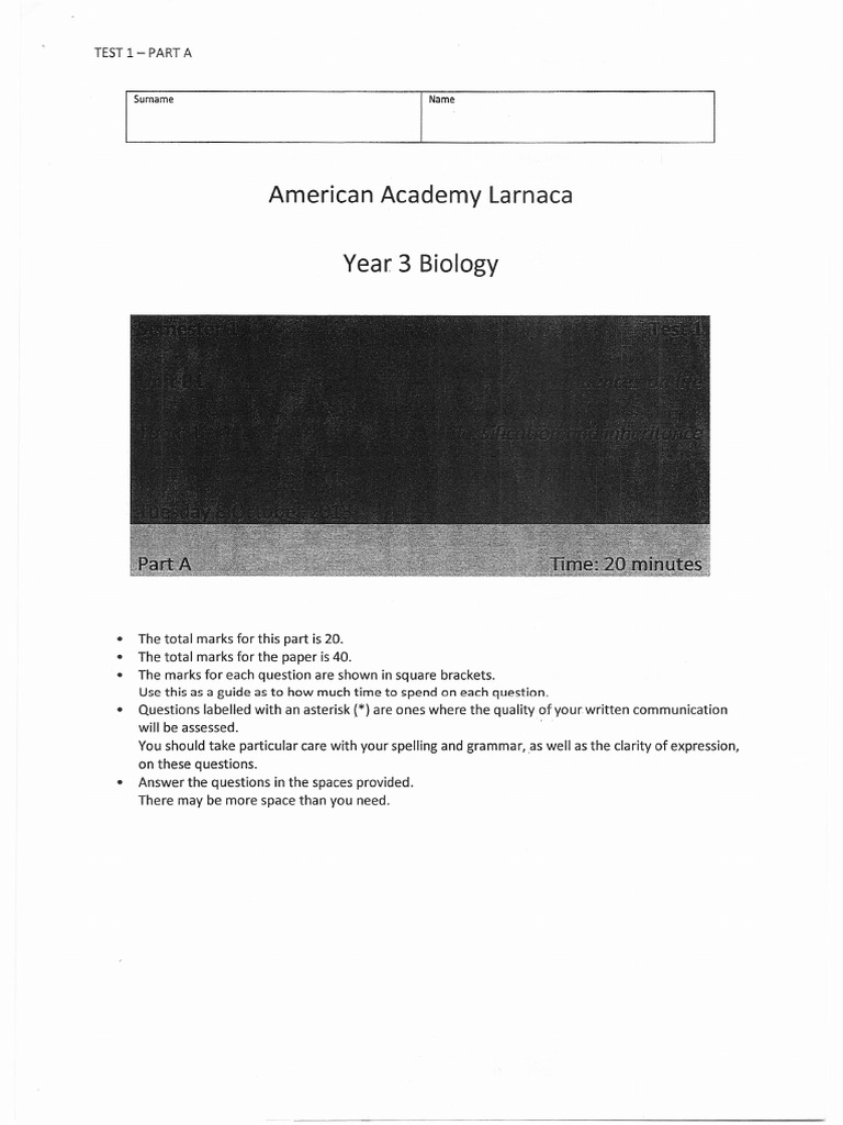 Edexcel GCSE Science Topic B1.1 Classification, Variation and ...