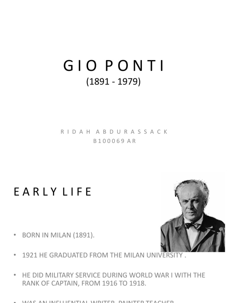 Gio Ponti | PDF